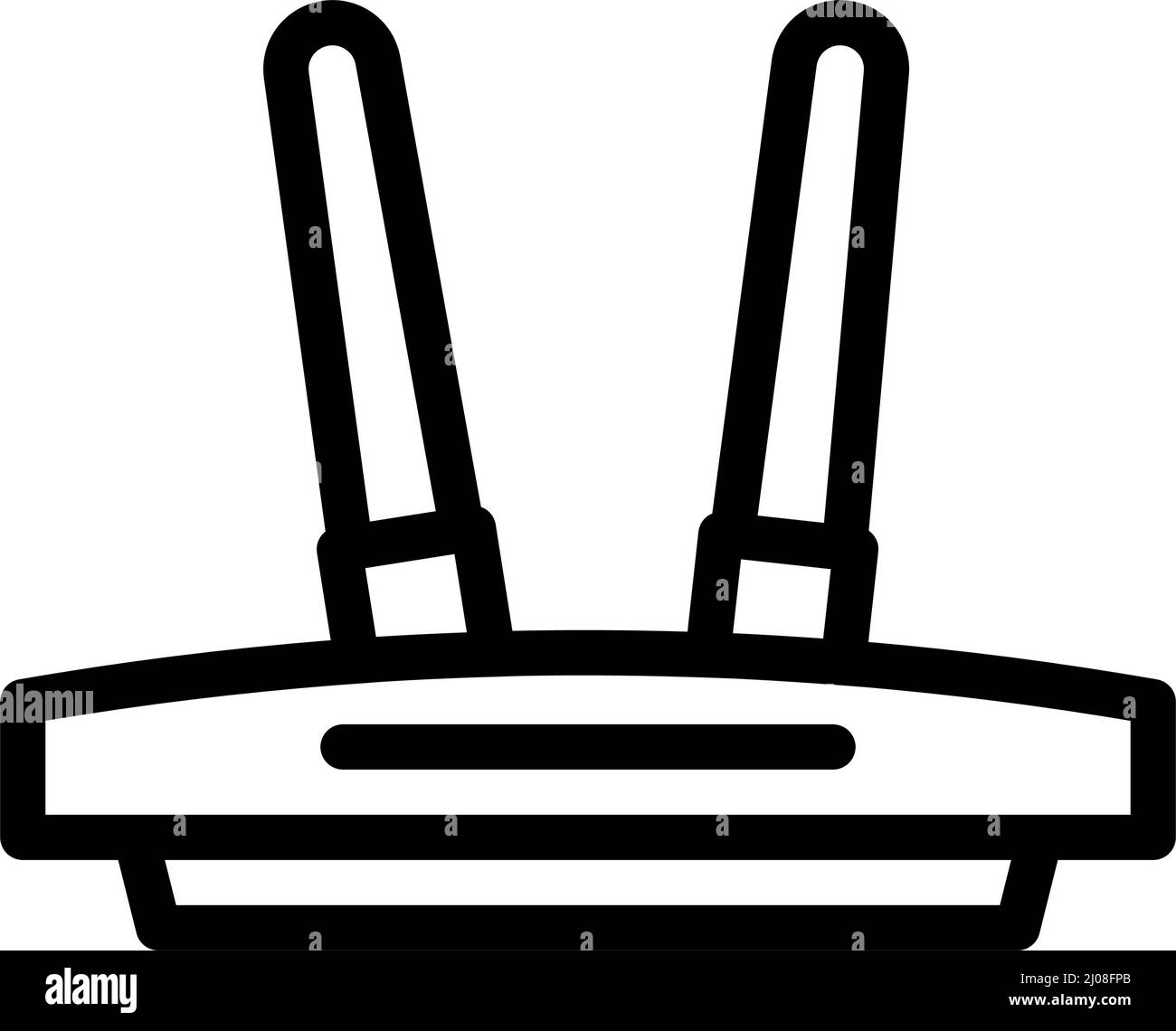 wi-fi router line icon vector illustration Stock Vector Image & Art - Alamy