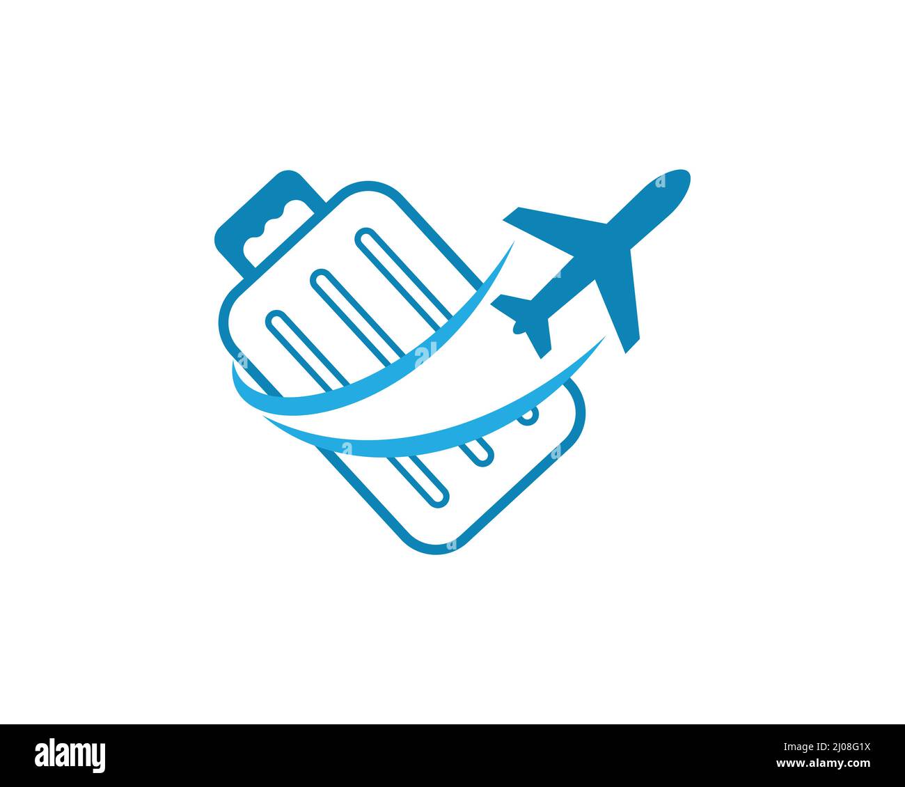 Flying Plane combined with Swoosh Effect placed through Suitcase as ...