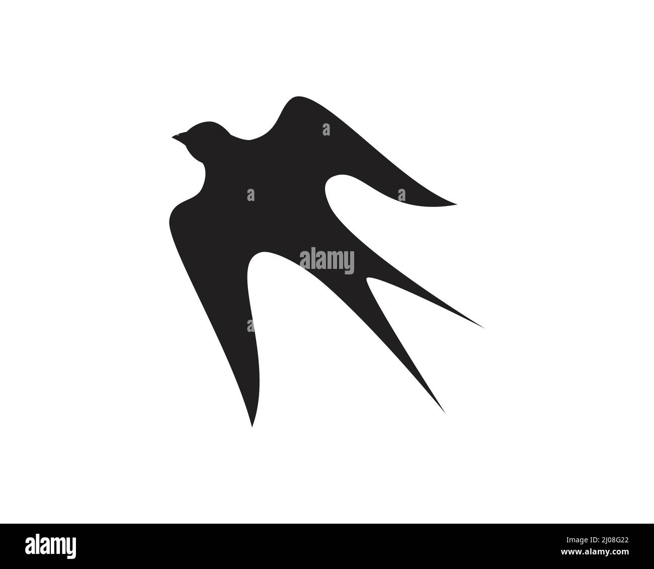 Free bird flying abstract Cut Out Stock Images & Pictures - Alamy