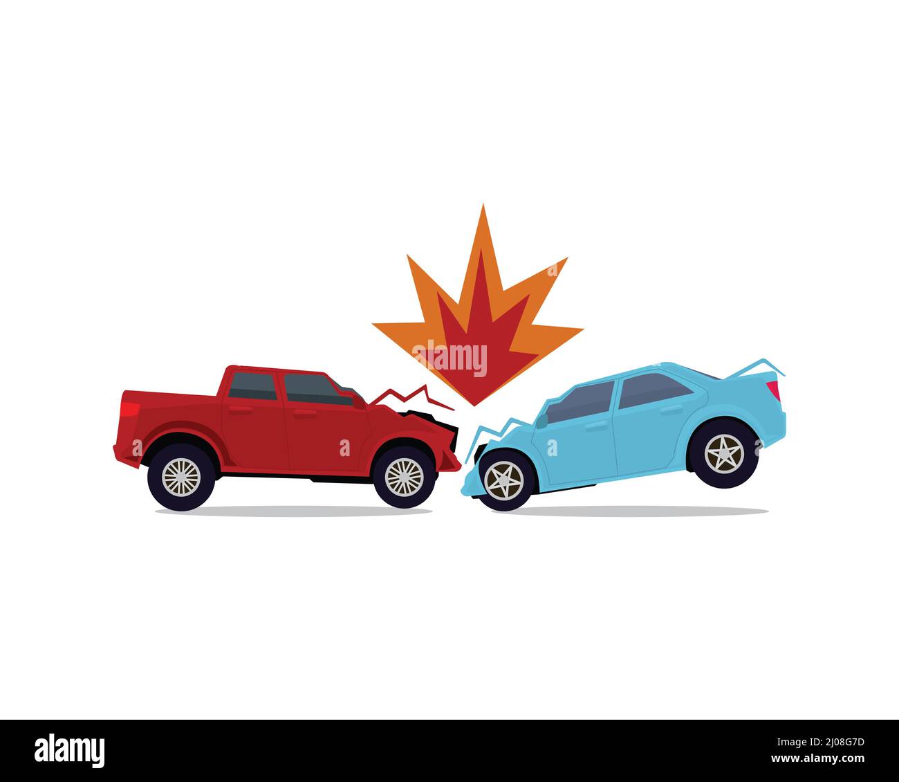 Car Accident and Car Crash Illustration Stock Vector Image & Art - Alamy