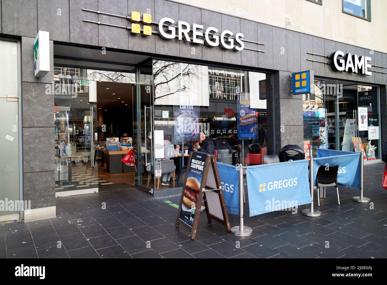 greggs store liverpool, england, uk Stock Photo - Alamy