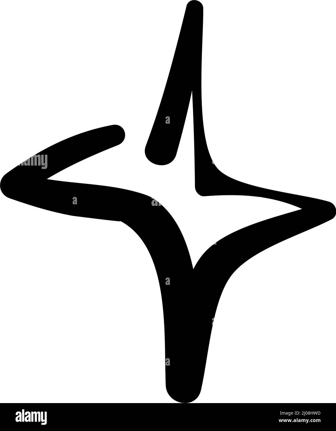 Isolated sketch of a star shape Vector Stock Vector Image & Art - Alamy