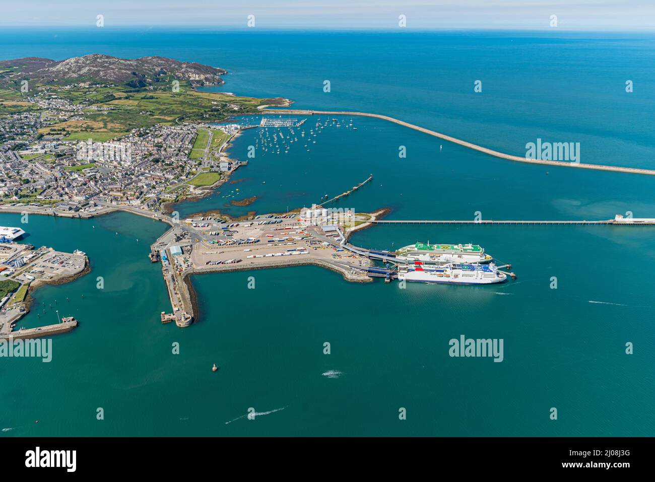 The Port of Holyhead is a commercial and ferry port in Anglesey, United ...