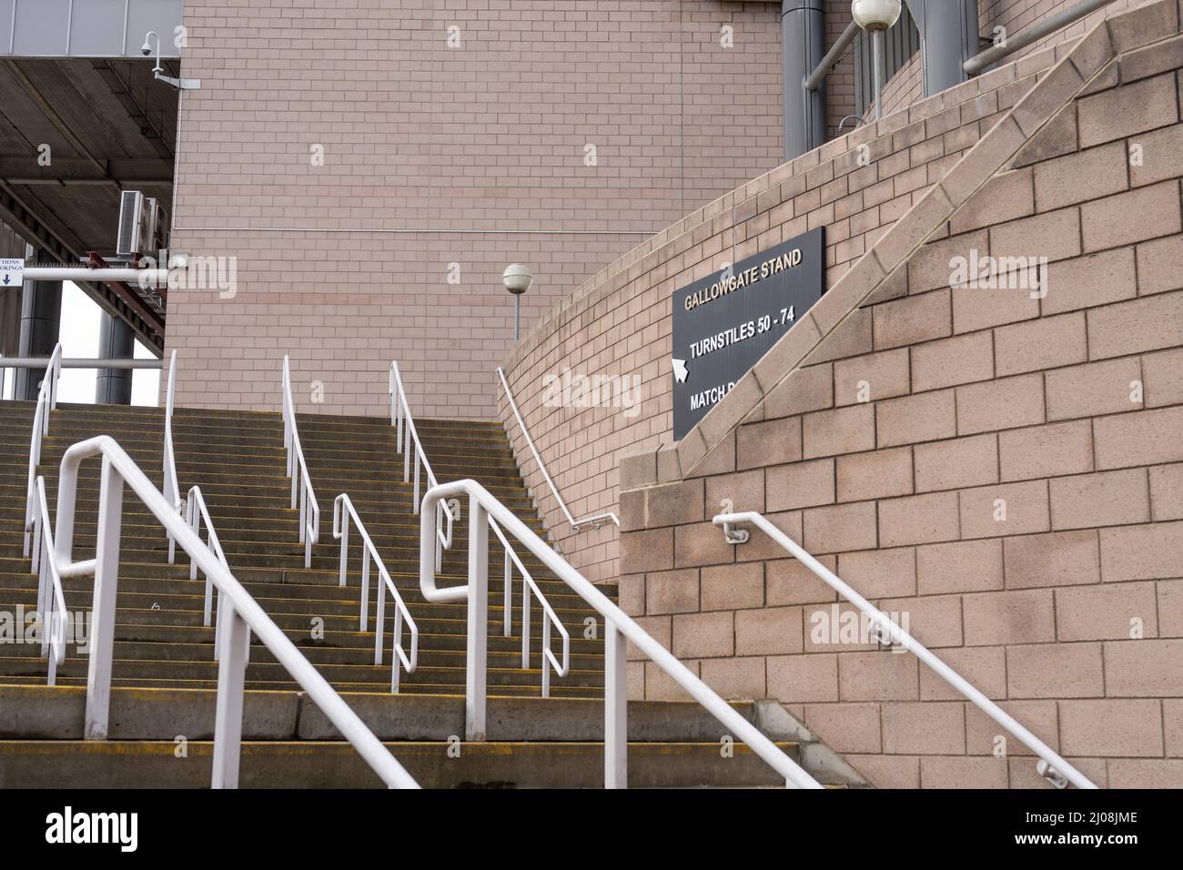 Gallowgate Stand, St James' Park, home ground of Newcastle United ...