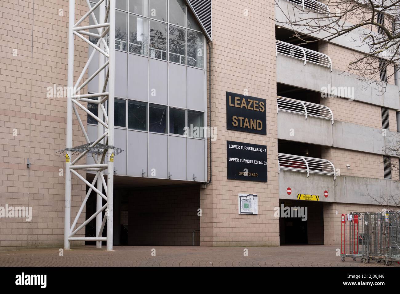 Leazes Stand, St James' Park, home ground of Newcastle United football ...