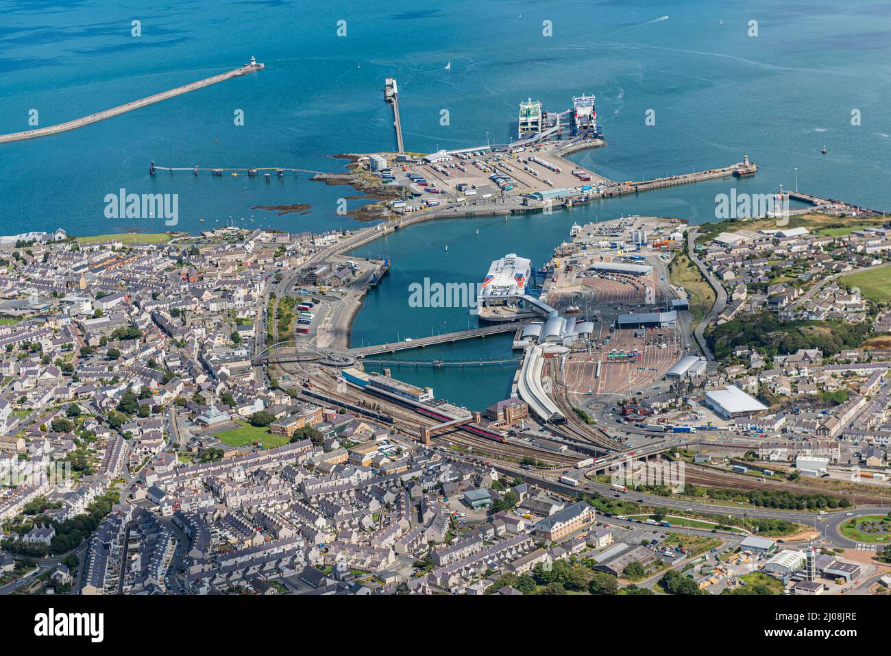The Port of Holyhead is a commercial and ferry port in Anglesey, United ...