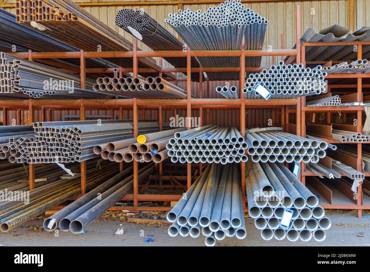 Galvanized Steel Water Pipes Tubes Construction Material Warehouse ...