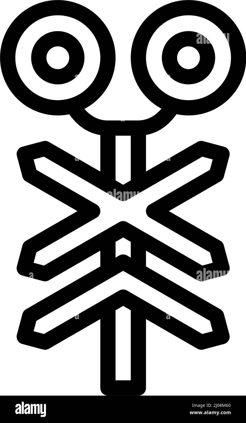 signal road line icon vector illustration Stock Vector Image & Art - Alamy