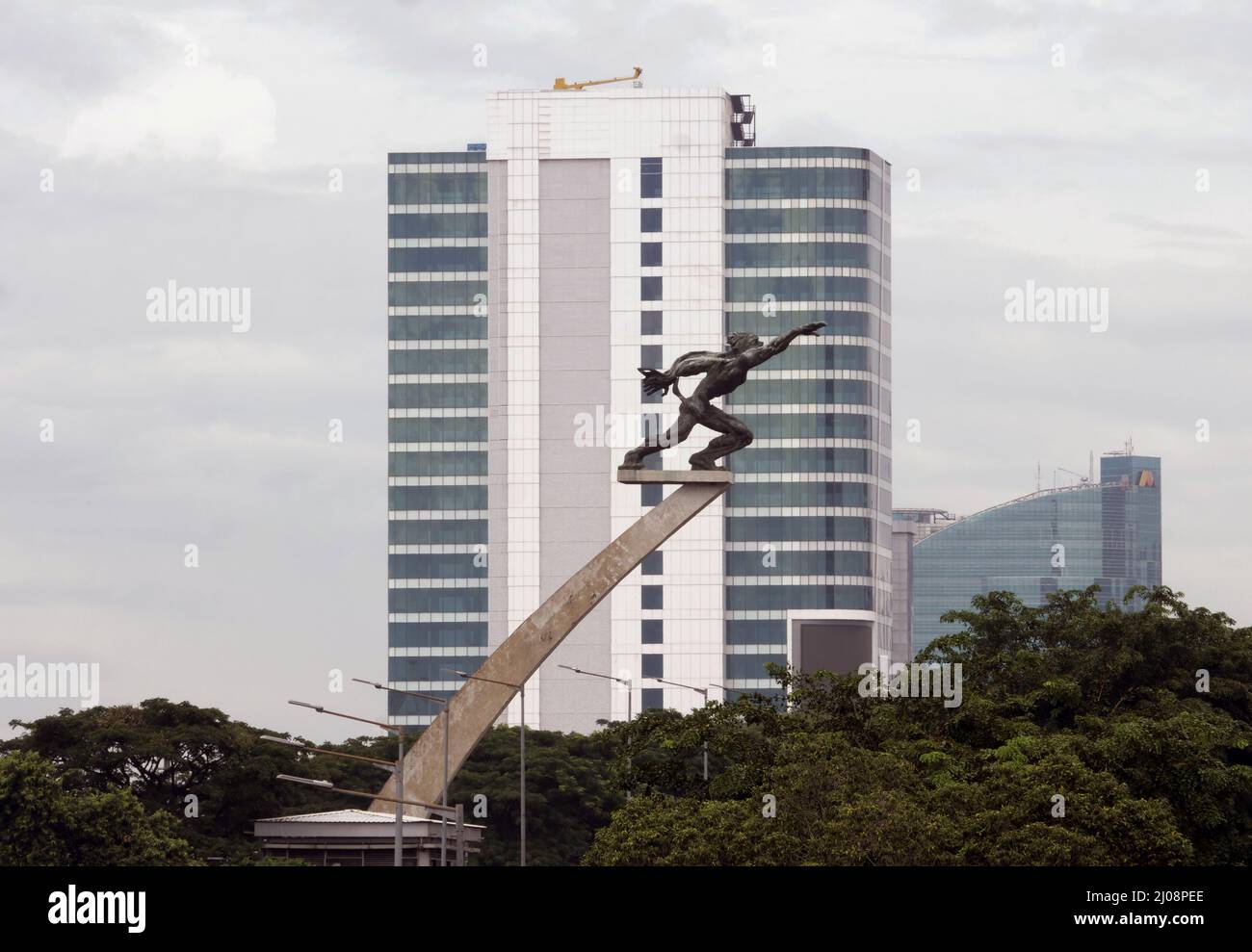 Jakarta, Indonesia-July 23, 2022 : tugu pancoran or pancoran tugu in ...
