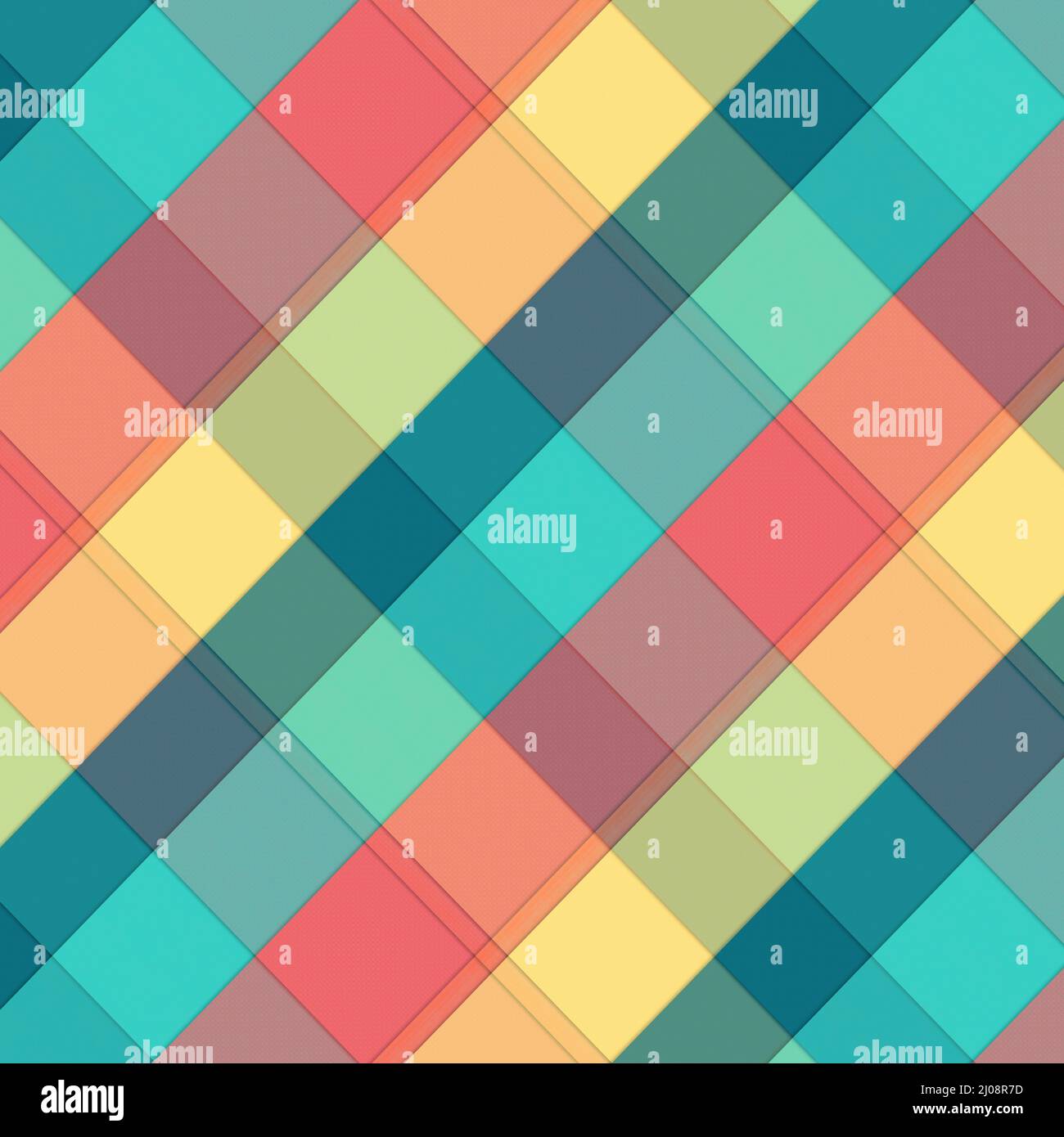 Illustration of abstract square patterns in the colorful background ...