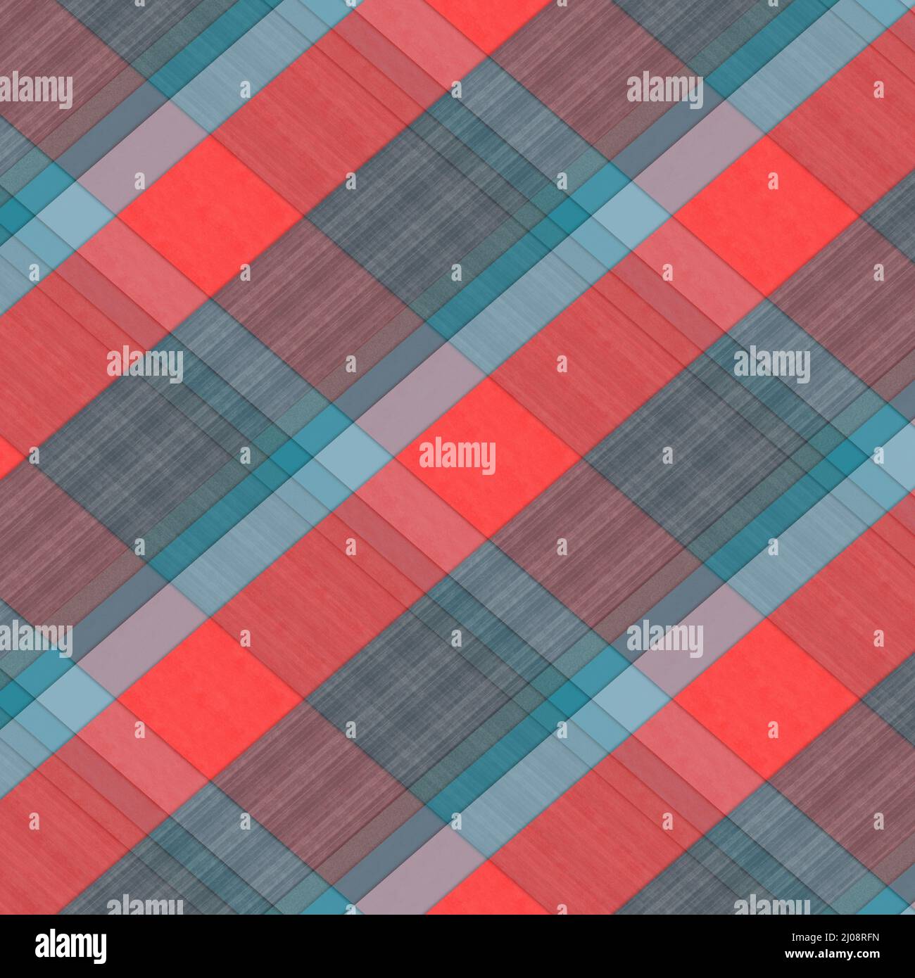 Illustration of abstract square patterns in red and blue colors - great ...