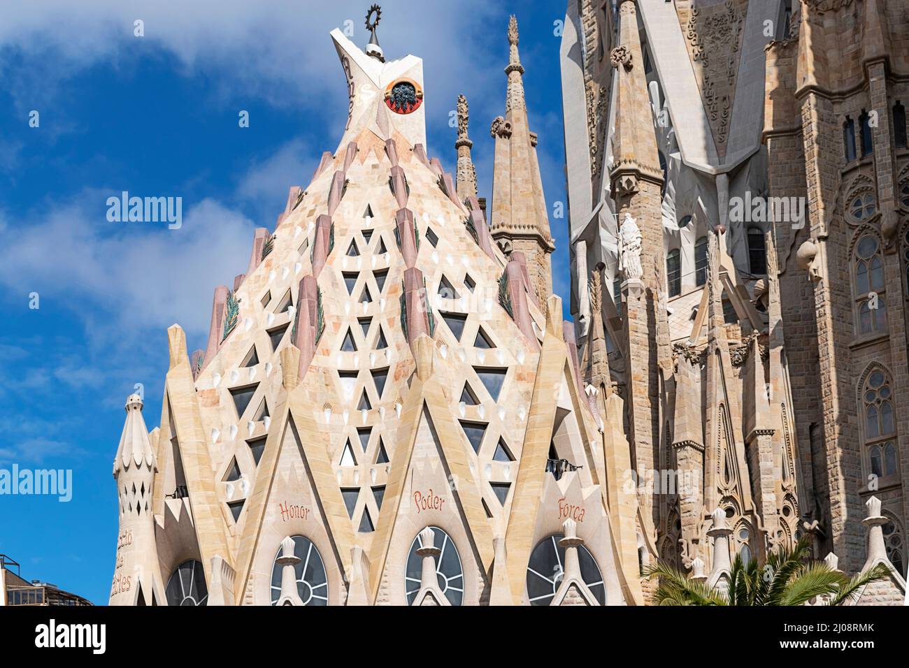 BASILICA i TEMPLE EXPIATORI de la SAGRADA FAMILIA BARCELONA SPAIN THE SACRISTY AND HONOR PODER ...