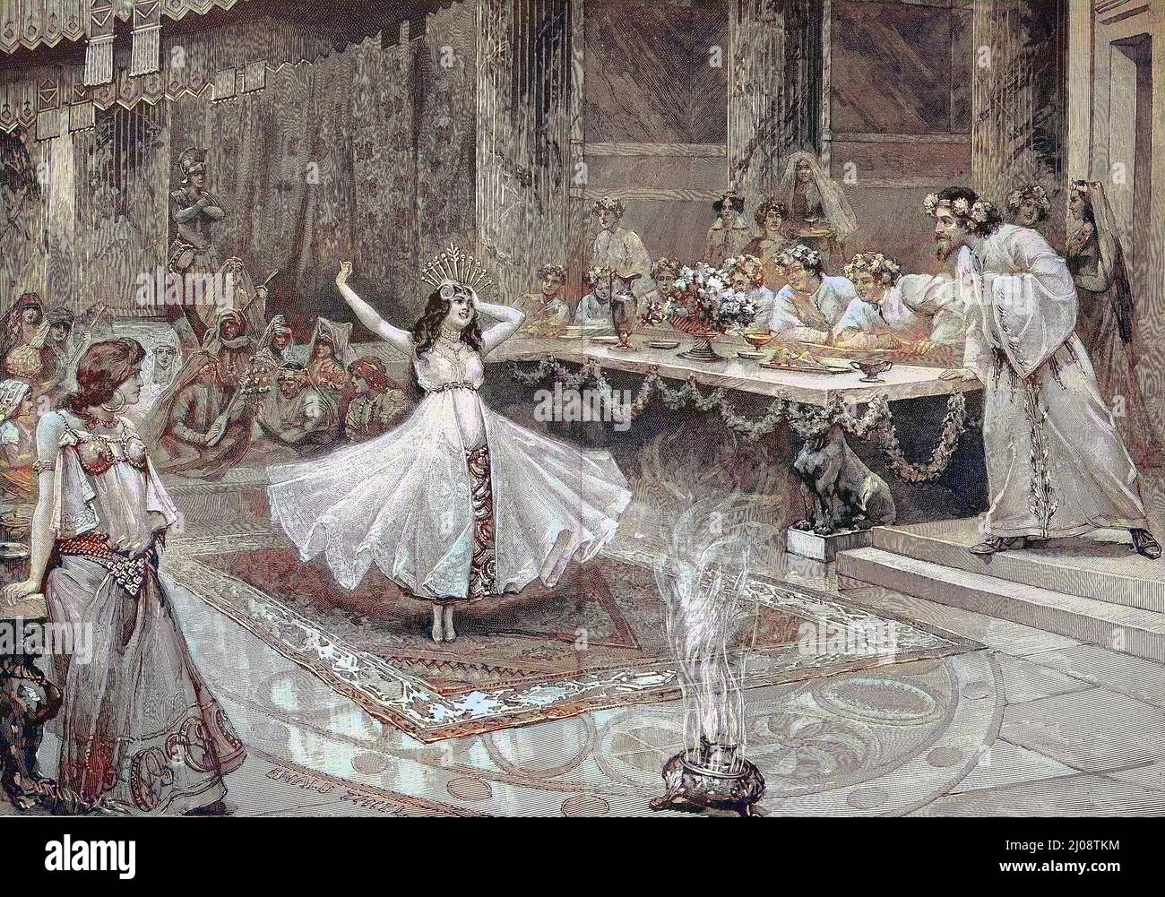 Salome dances infront of Herodes, Salome I, ca 65 BCE - ca. 10 CE, was ...