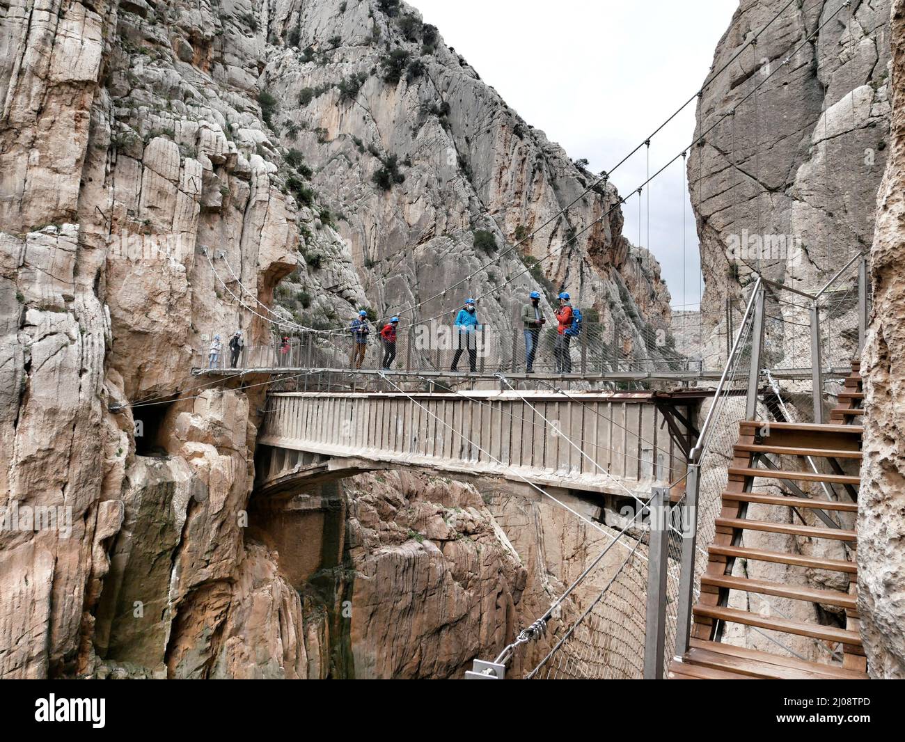 View of El Caminito del Rey, Ardales, Malaga, Spain. Picture: Julian ...
