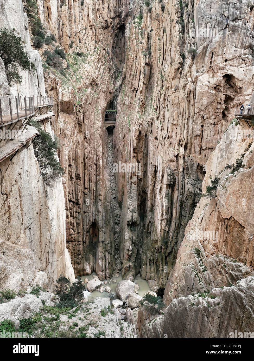 View of El Caminito del Rey, Ardales, Malaga, Spain. Picture: Julian ...