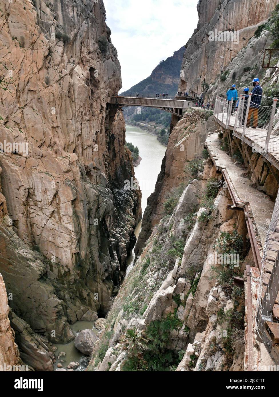 View of El Caminito del Rey, Ardales, Malaga, Spain. Picture: Julian ...