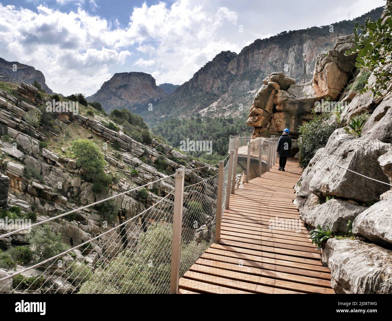 View of El Caminito del Rey, Ardales, Malaga, Spain. Picture: Julian ...