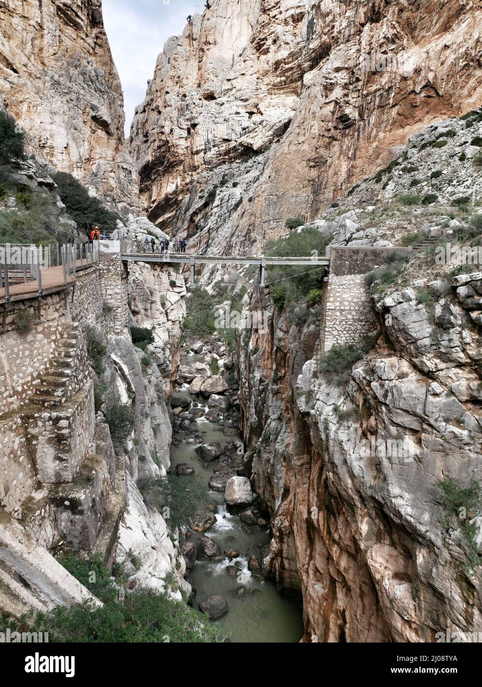 View of El Caminito del Rey, Ardales, Malaga, Spain. Picture: Julian ...