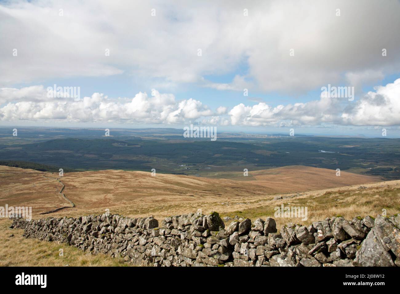 The slopes and summit of Benyellary on the path to the summit of ...