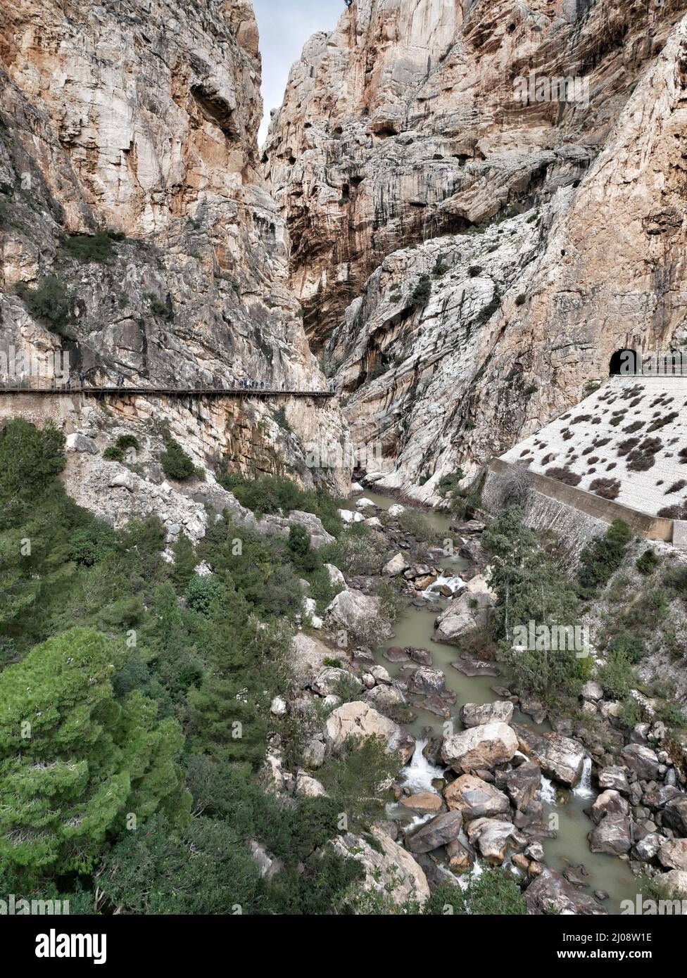 View of El Caminito del Rey, Ardales, Malaga, Spain. Picture: Julian ...