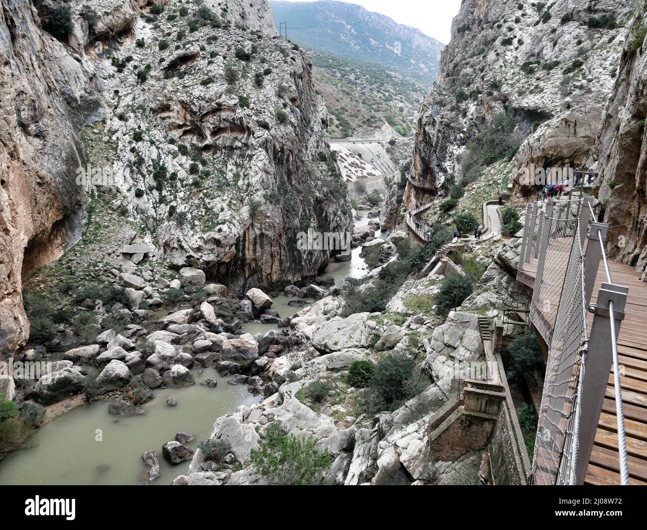 View of El Caminito del Rey, Ardales, Malaga, Spain. Picture: Julian ...