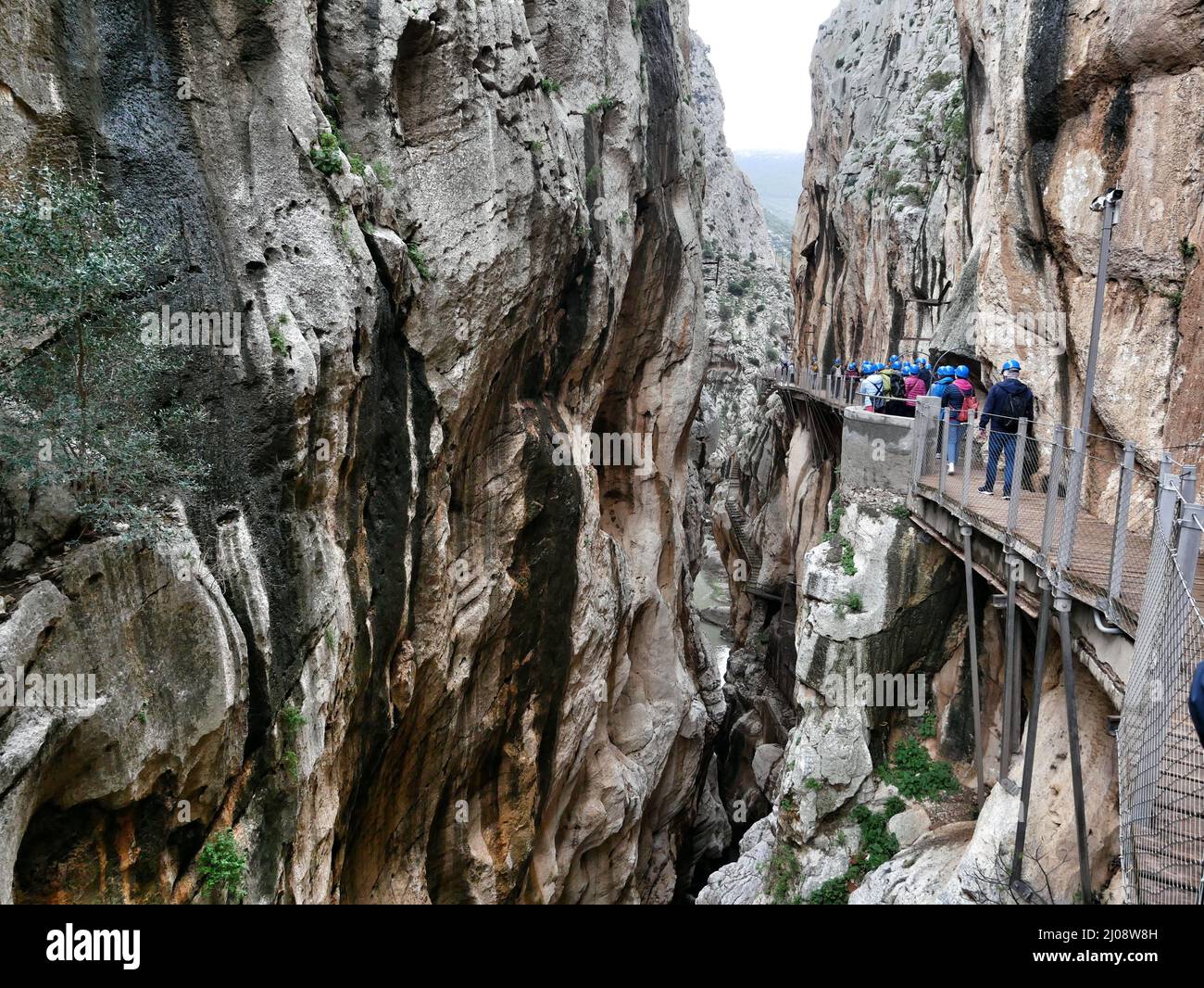 View of El Caminito del Rey, Ardales, Malaga, Spain. Picture: Julian ...