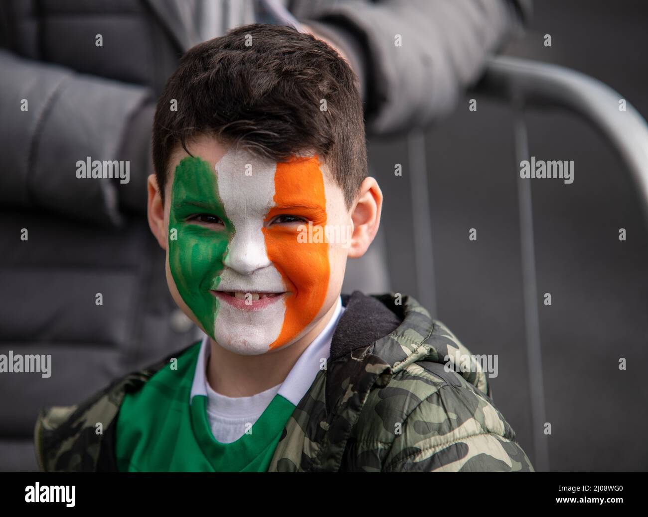LIMERICK, IRELAND - MARCH 17: Unidentified people participate in a ...