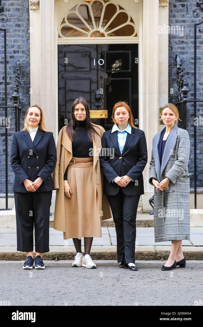 London, UK. 17th Mar, 2022. Four female Ukrainian MPs, Lesia Vasylenko ...