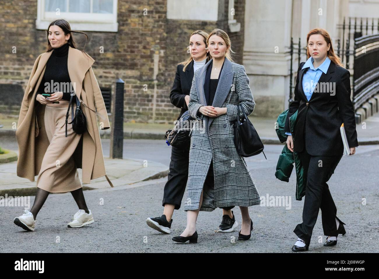 London, UK. 17th Mar, 2022. Four female Ukrainian MPs, Lesia Vasylenko ...