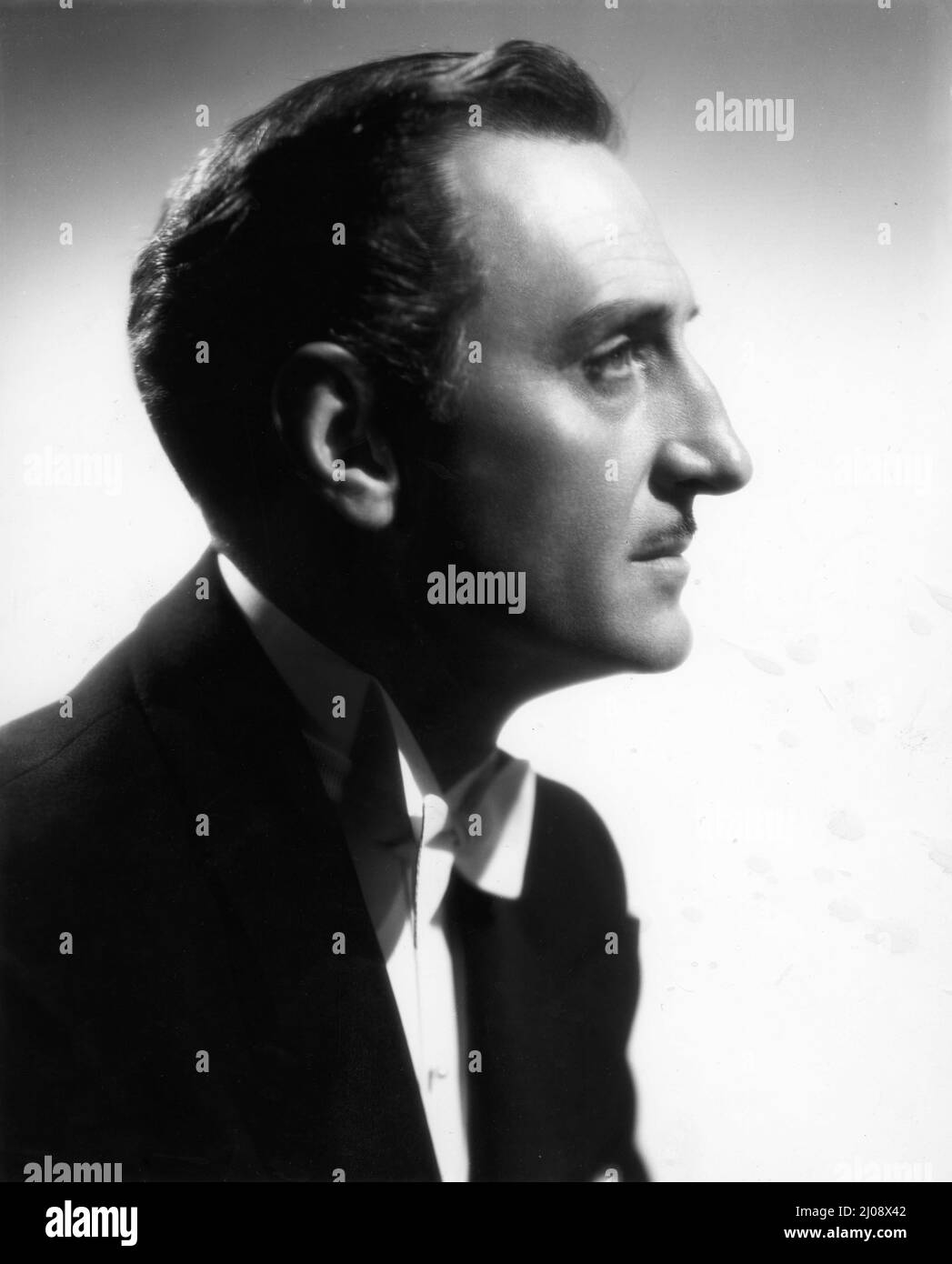 BASIL RATHBONE Publicity Portrait for the 1946 Stage Play OBSESSION ...
