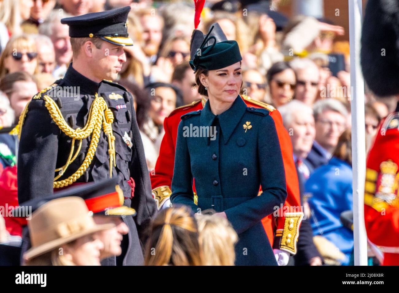 Aldershot, UK. 17th Mar, 2022. Prince William, Duke of Cambridge and ...