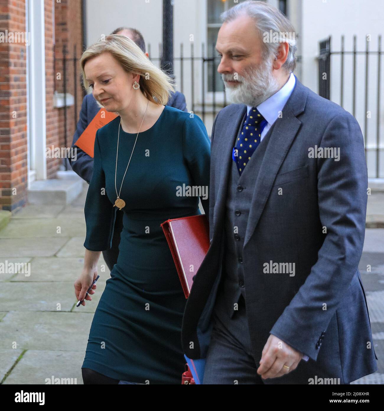 London, UK. 17th Mar, 2022. Liz Truss MP (Elizabeth Truss), Secretary ...