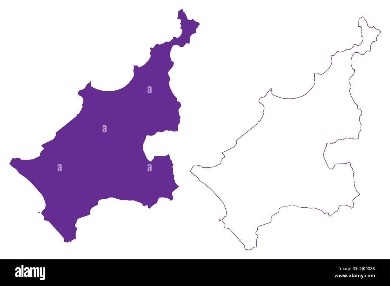 Naka-jima island (Japan, East Asia, Japanese archipelago) map vector ...