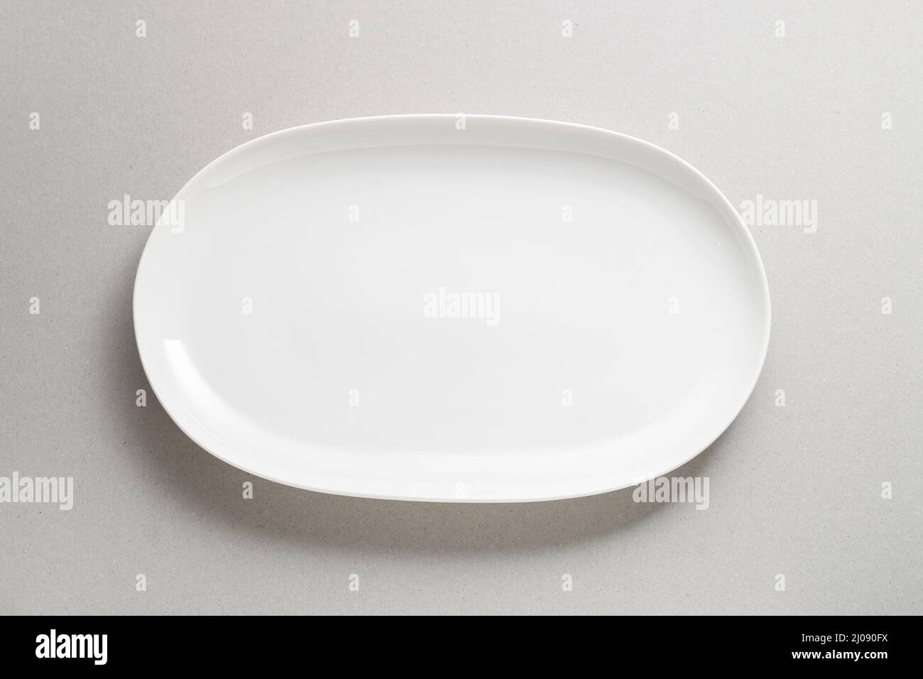 Top view empty plate. Idea of hunger Stock Photo - Alamy