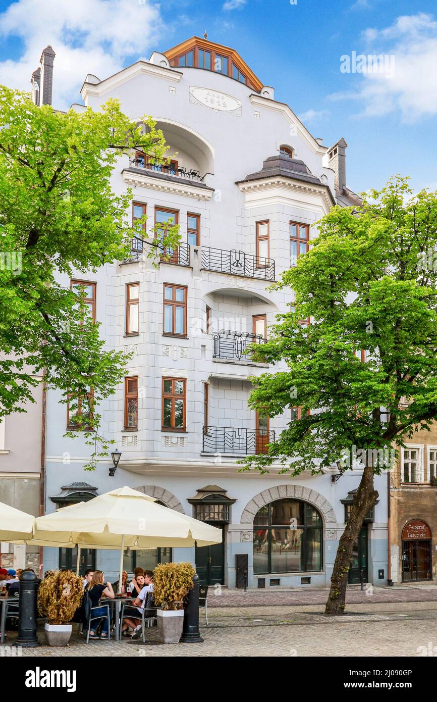 The Main Market Square in Bielsko-Biala, Poland Stock Photo - Alamy