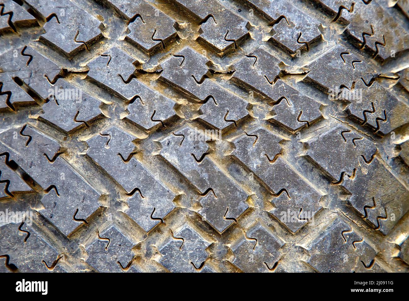 The surface of the used tire tread. Close up Stock Photo - Alamy