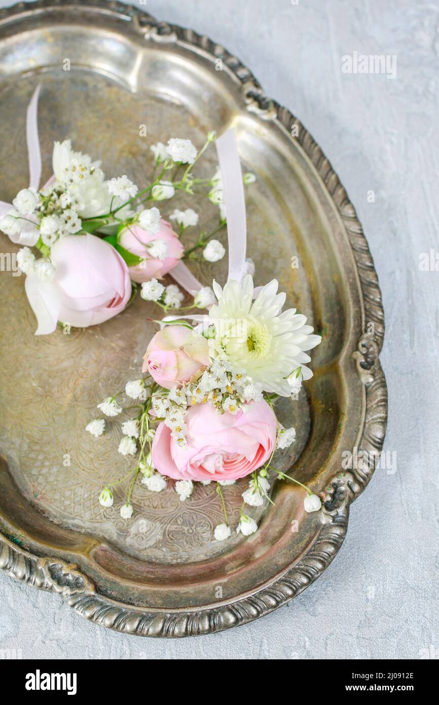 Pink Ranunculus Boutonniere