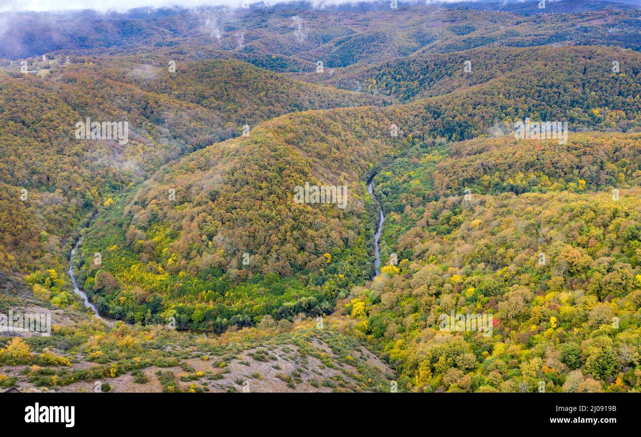 Big curve of river Veleka in Strandja mountain Bulgaria Stock Photo - Alamy
