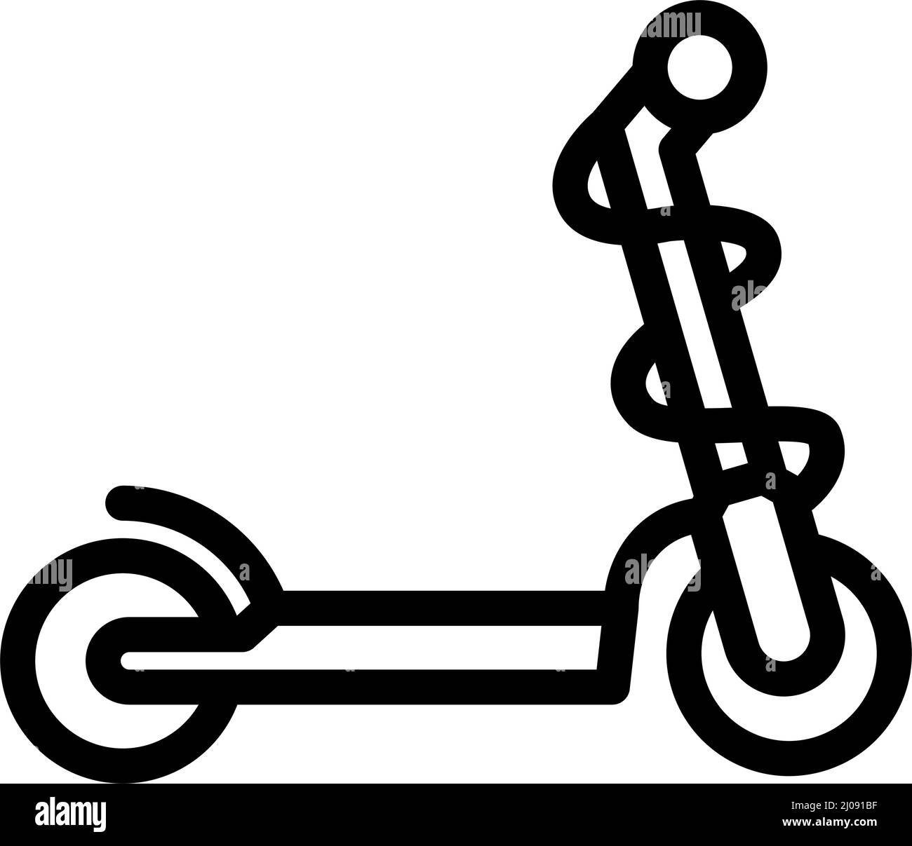 kick scooter line icon vector illustration Stock Vector Image & Art - Alamy