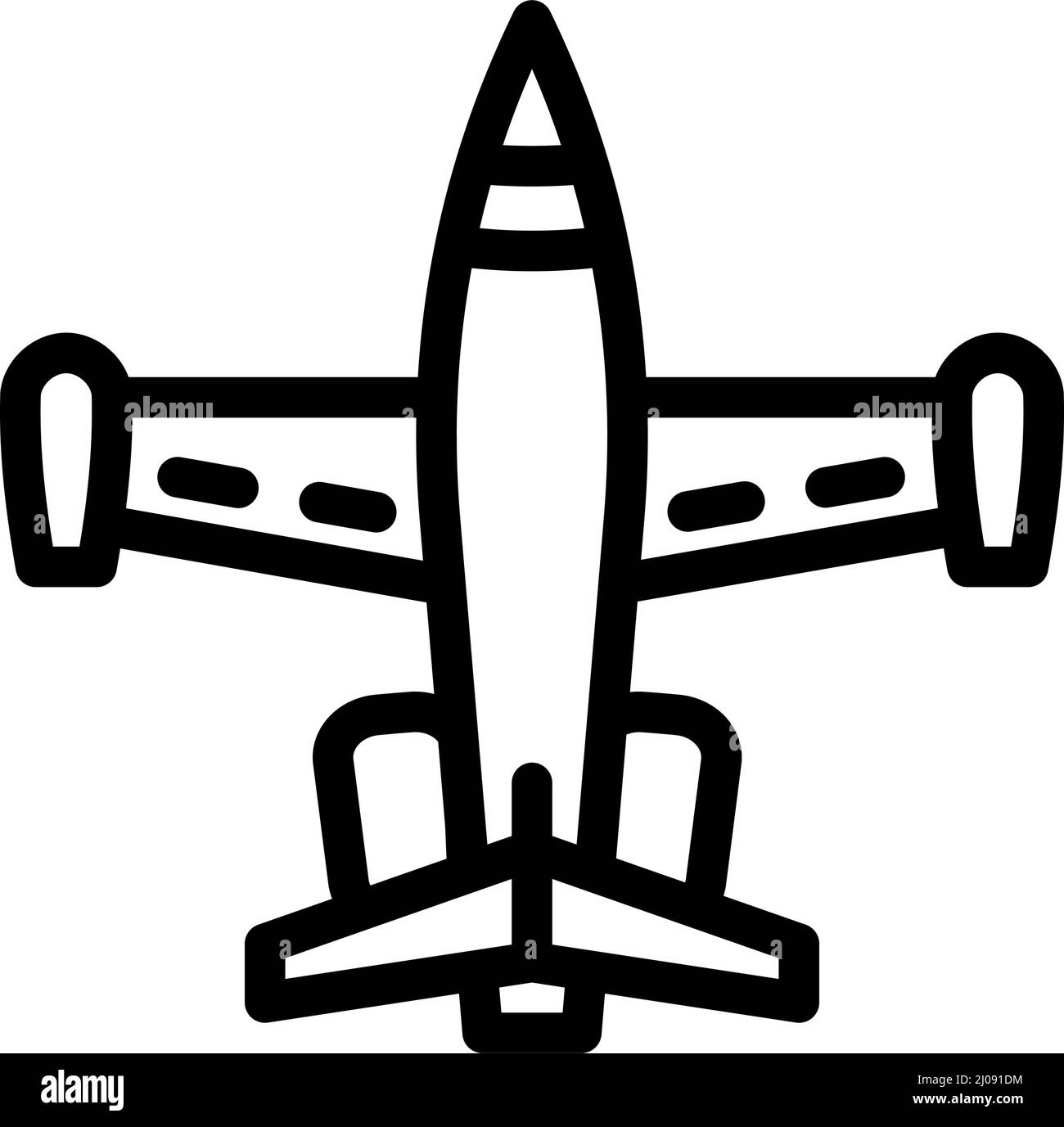jet airplane line icon vector illustration Stock Vector Image & Art - Alamy