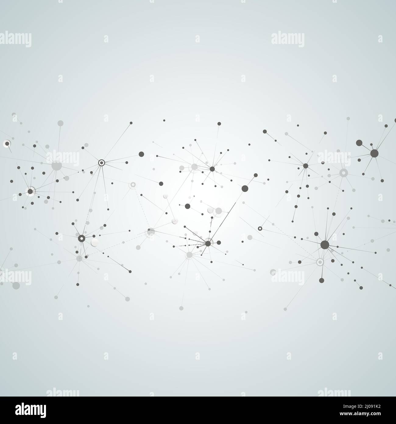 Molecular atom line connection background. Abstract element science ...