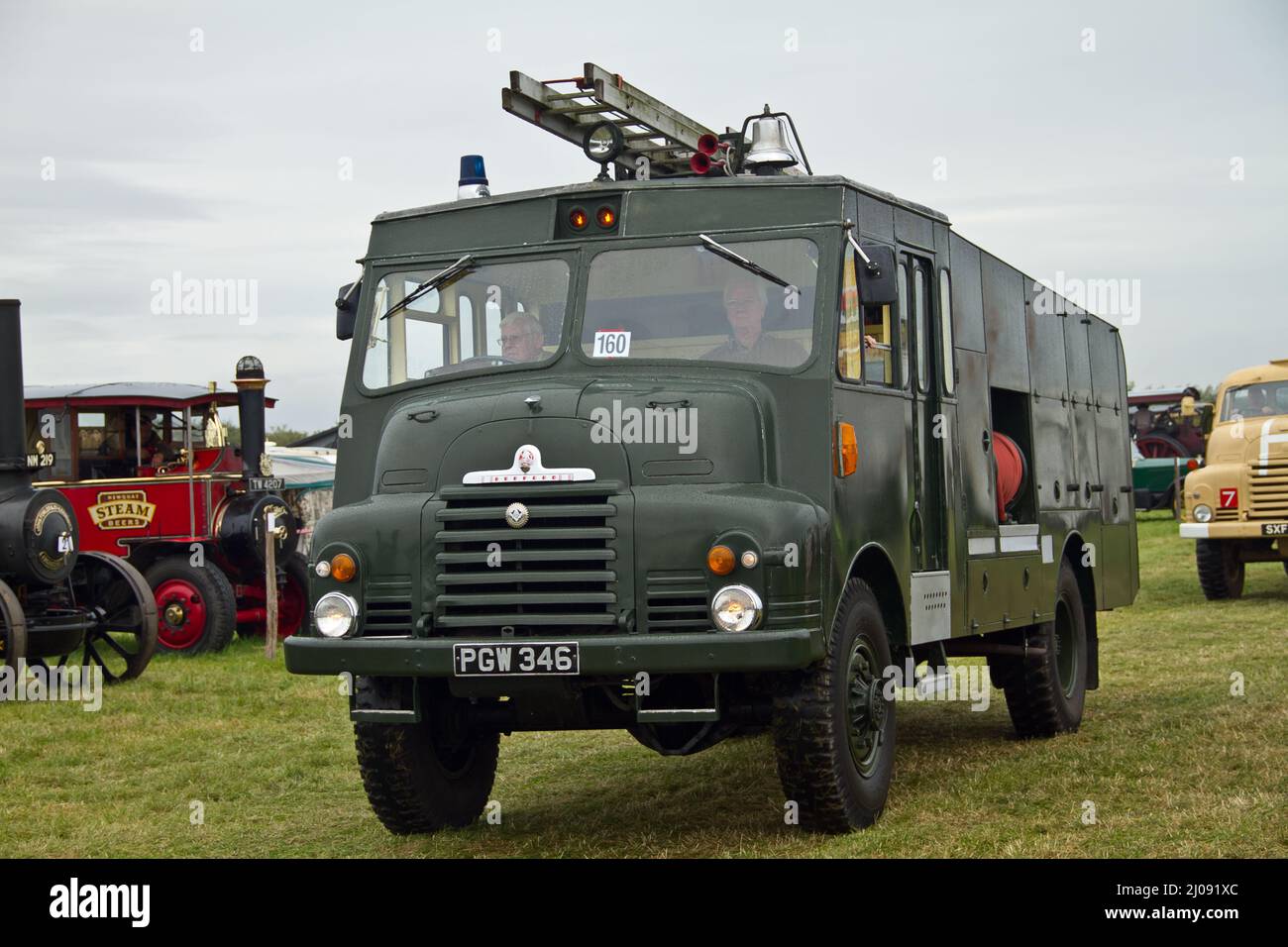 Old military fire engine at Haddenham steam rally Stock Photo - Alamy