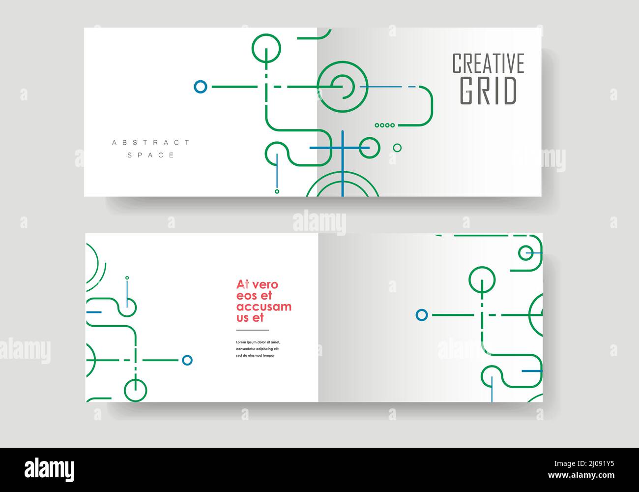 Brochure template. Future technology. Graphic design element. Vector ...