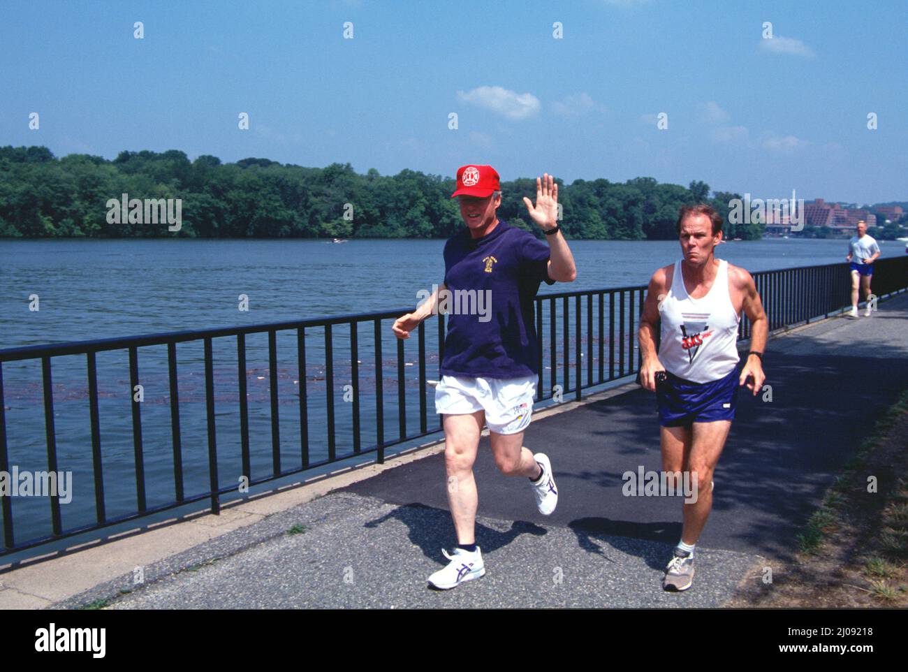 President jogging hi-res stock photography and images - Alamy