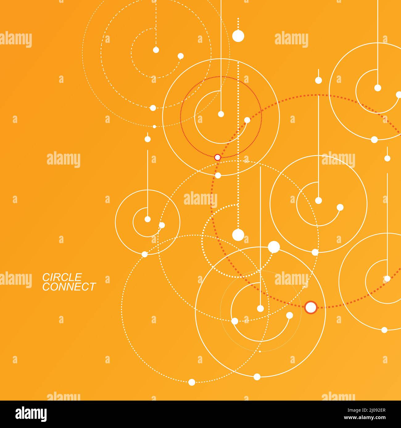 Connect Lines Background Network Circles Dots Abstract Connection Element Vector Graphic