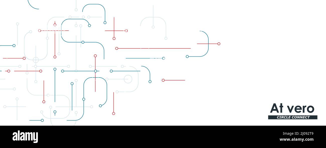 Business circuit drawing communication. Vector innovation connect ...