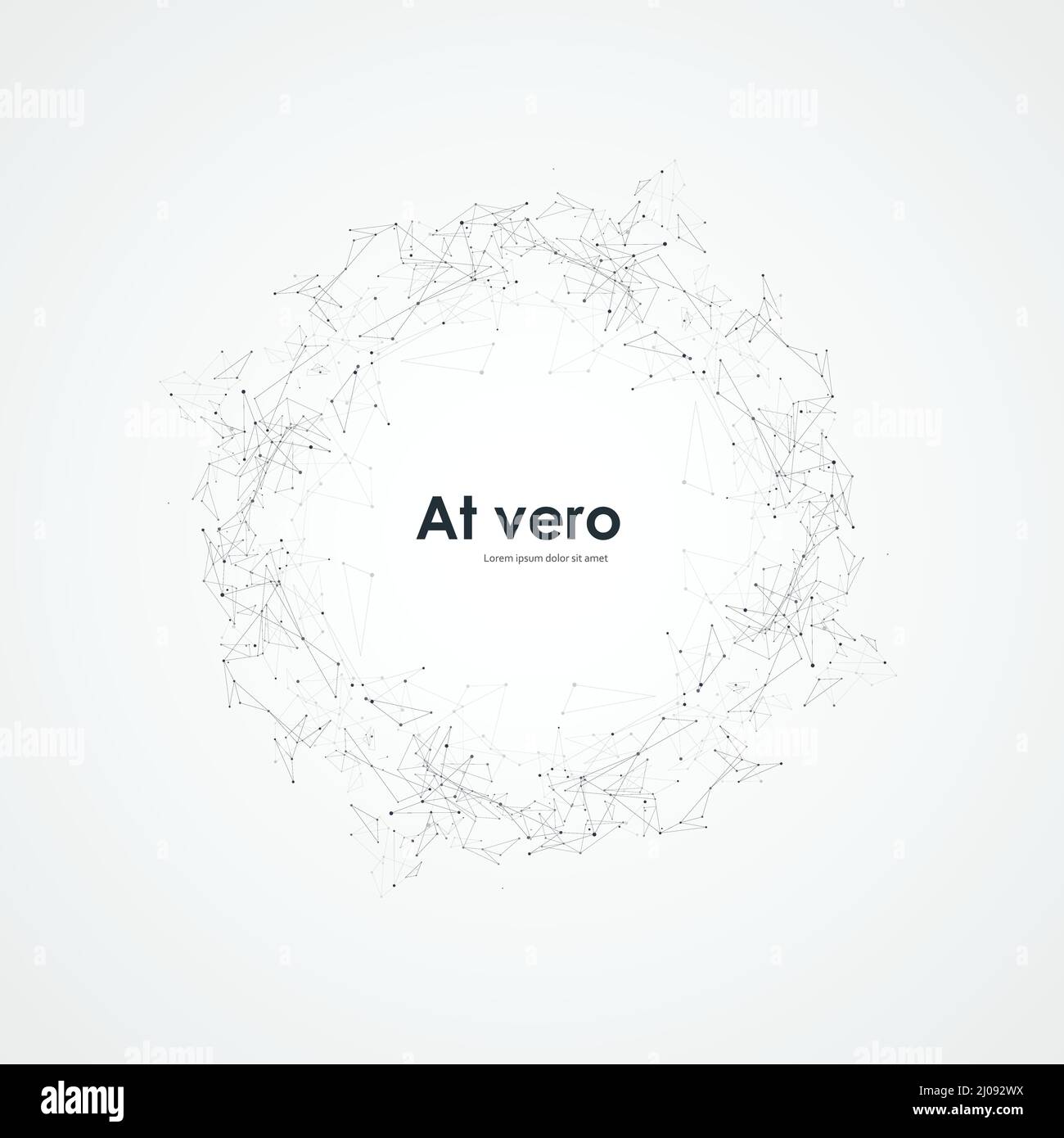 Vector Molecule Connection Background Biology Network Pattern Technology Atom Abstract