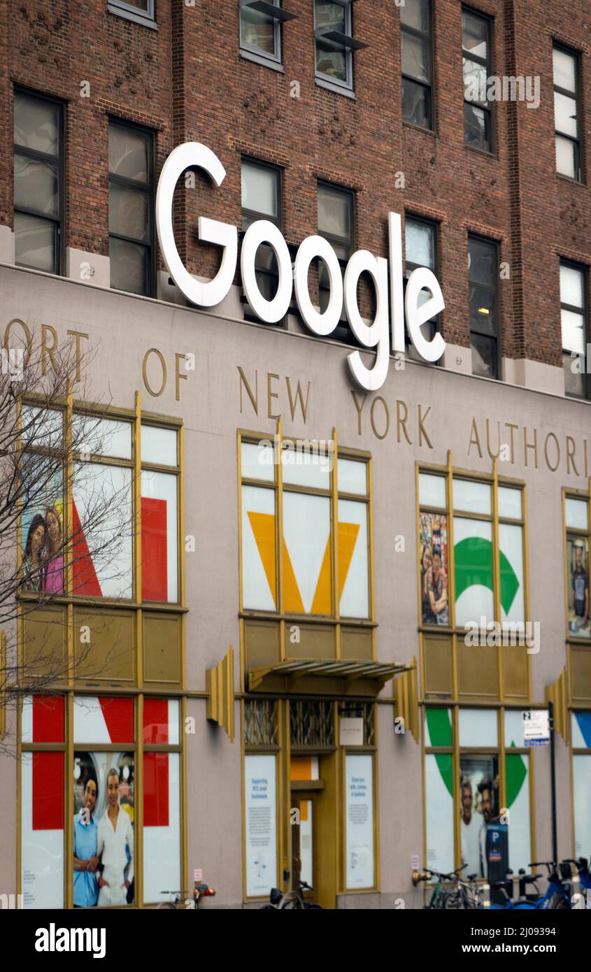 Google headquarters in Chelsea Manhattan NYC Stock Photo - Alamy