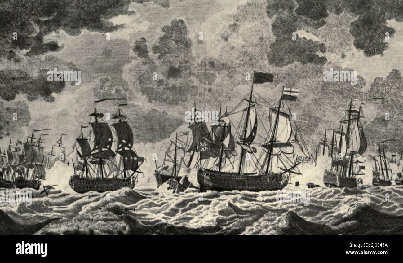 Hawke's Victory in Quiberon Bay Stock Photo - Alamy