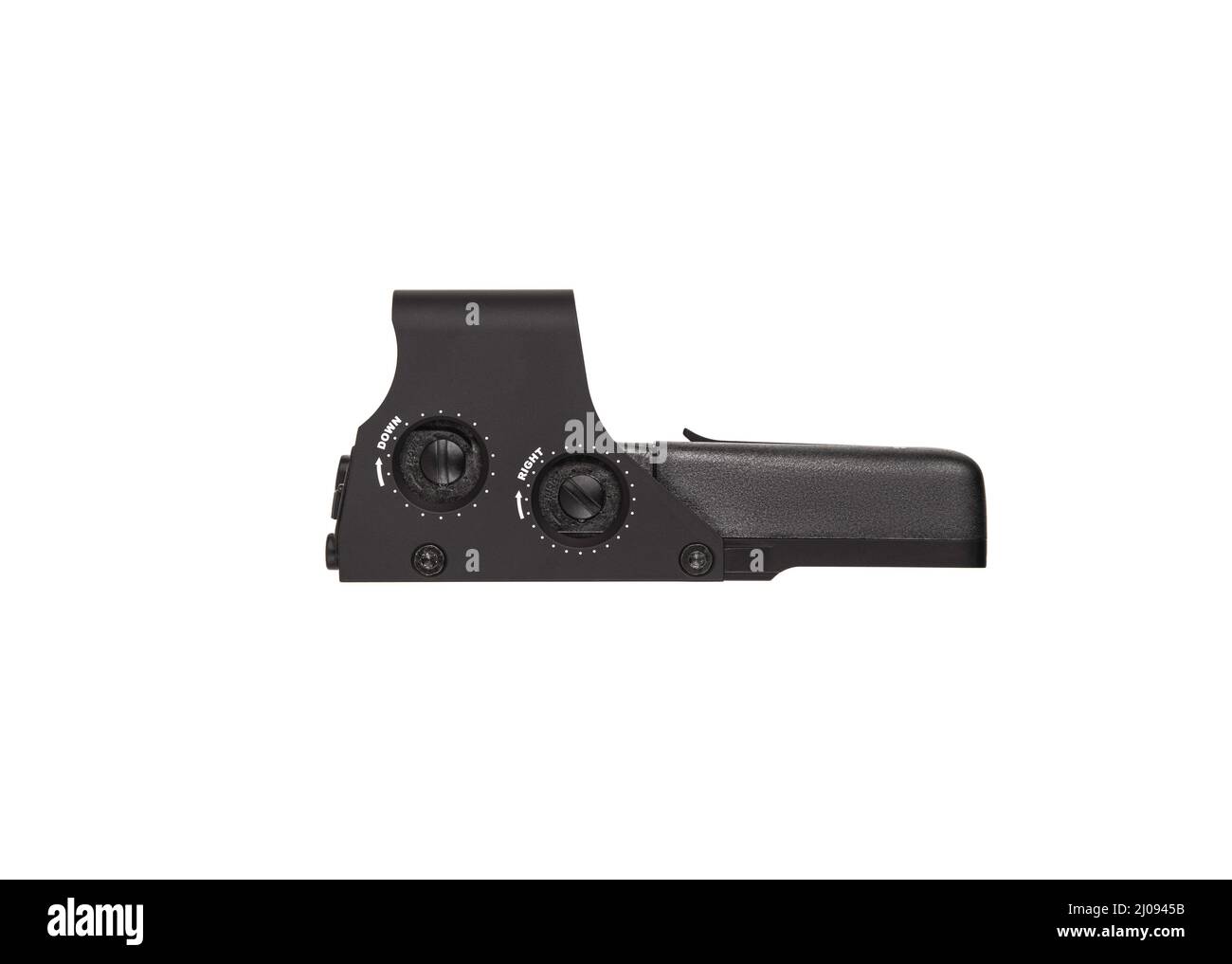 Modern optical collimator sight. Aiming device for shooting at short ...